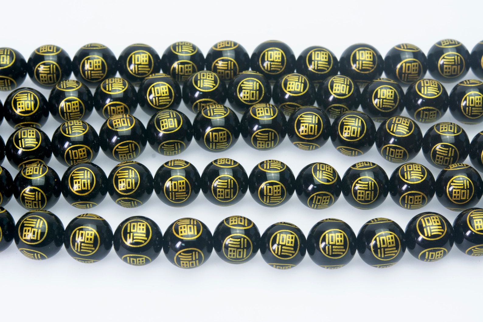 Chinese Character 福 Beads Blessing Beads Good Luck | Etsy