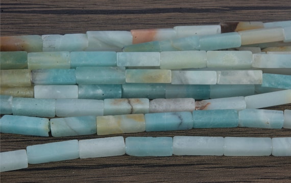 4x13mm Gemstone Square Tube Beads African Turquoise Tubes - Etsy