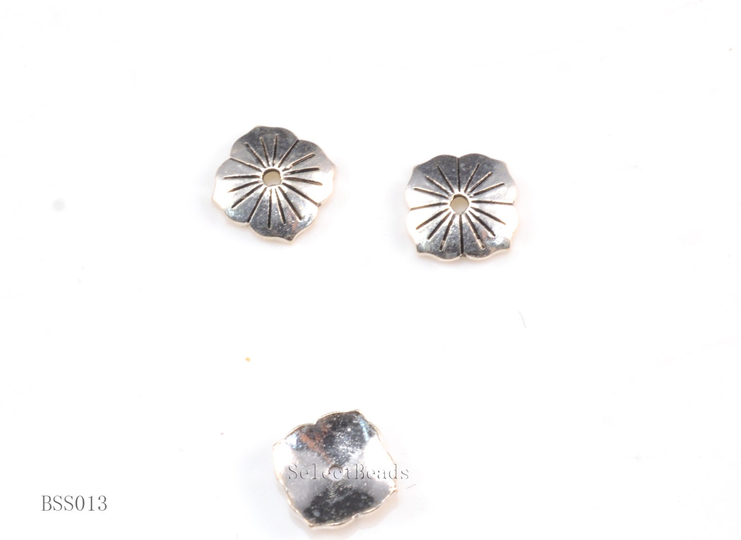 Bead Caps for Jewelry Making Sterling Silver Bead Caps - Etsy