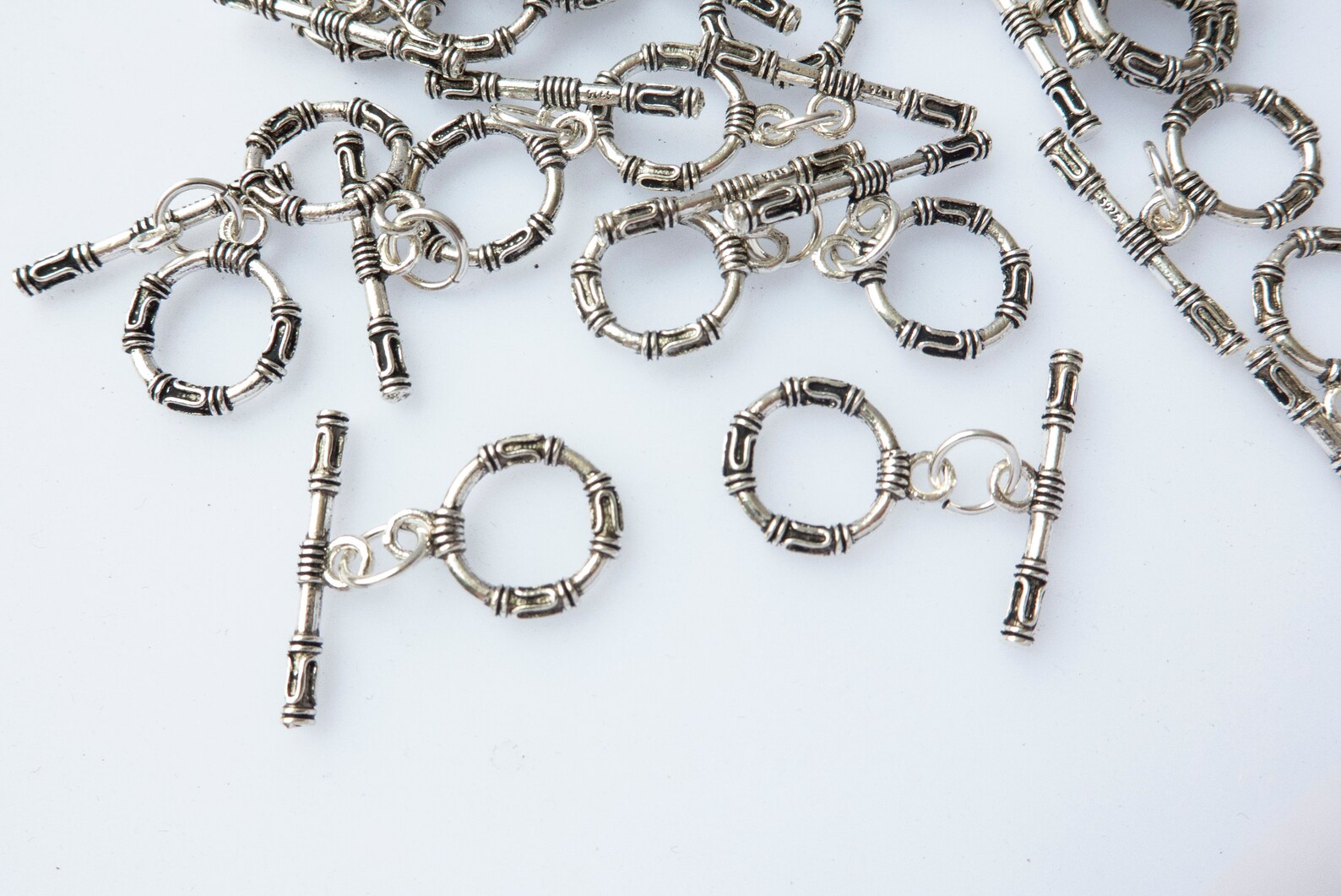 Sterling Silver Toggle Clasp - 925 OT Clasp - Necklace Clasps ...