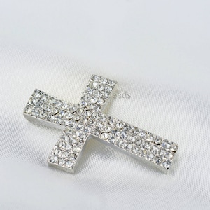 Crystal Metal Cross Pendant Sparkle Rhinestone Cross Beads Christian ...
