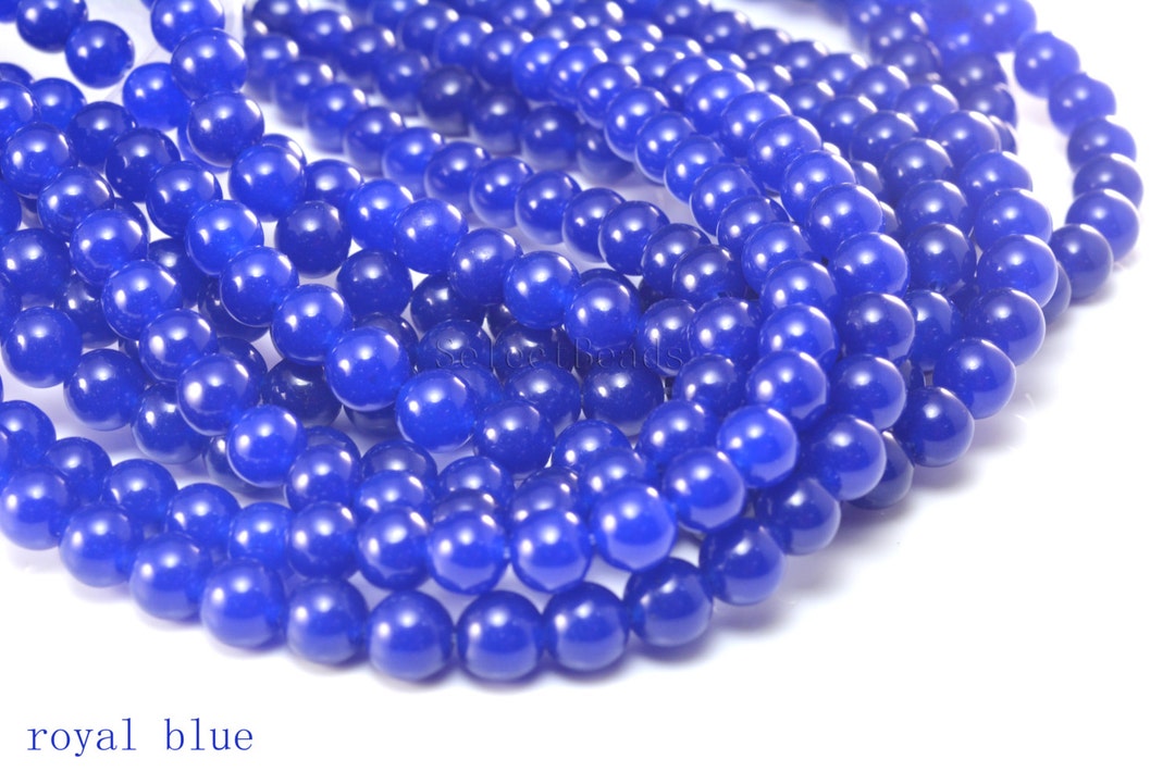 Jade Beads - Canadian Jade Green Color Beads - Purple Jade - Royal Blue ...