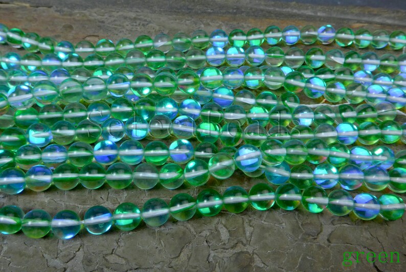 Manmade Rainbow Moonstone Beads Synthetic Crystal Optical - Etsy