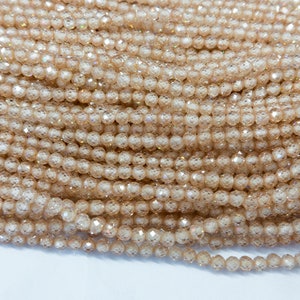 Small CZ Beads - Cubic Zirconia Beads - Faceted CZ Beads - 2mm 3mm CZ ...