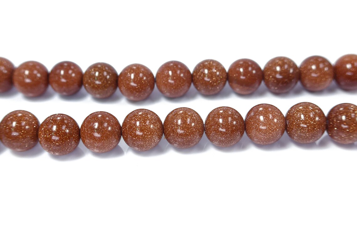 Goldstone Beads - Gold Glitter Beads - Craft Beads for Jewelry - Bead ...