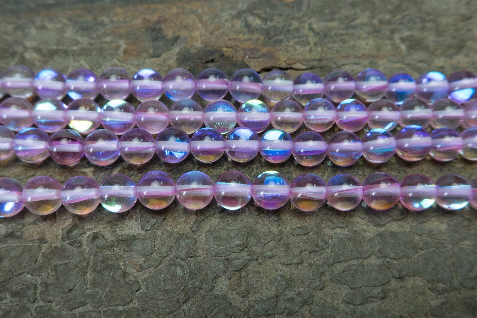 Manmade Rainbow Moonstone Beads Synthetic Crystal Optical - Etsy
