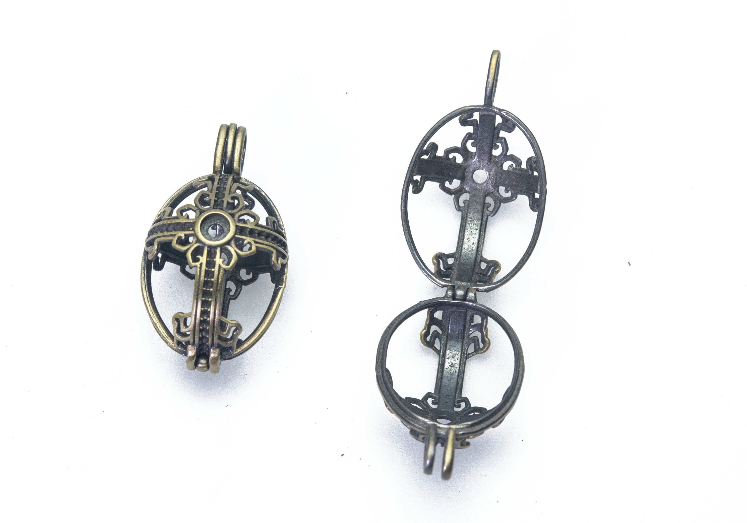 Brass Cross Locket Antique Bronze Religous Locket Jesus - Etsy