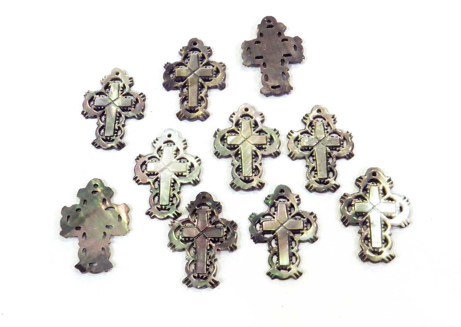 Natural Black Lip Shell Cross Pendant Carved Sea Shell Cross - Etsy