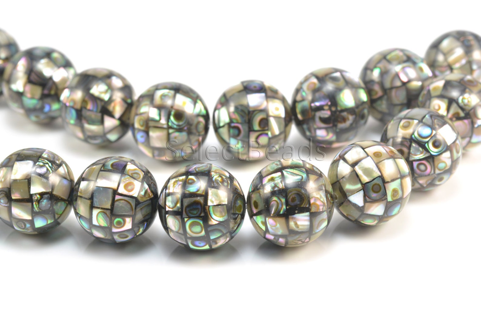 Abalone Shell Beads Paua Shell Ball Beads Abalone Shells - Etsy