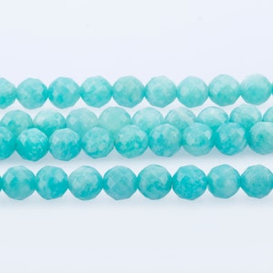 Brazilian Amazonite Faceted Beads Light Blue Amazointe Beads Faceted ...