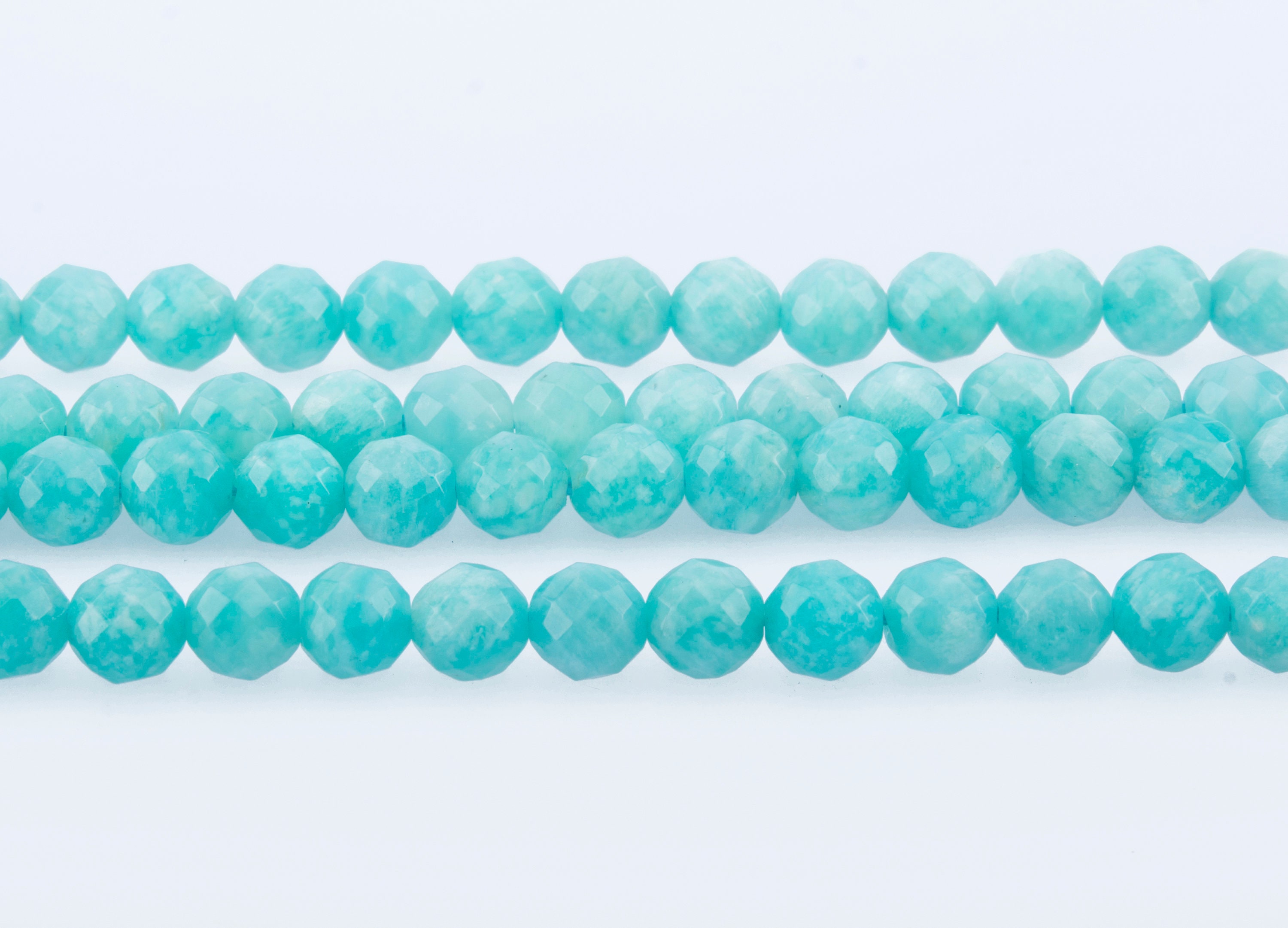Brazilian Amazonite Faceted Beads Light Blue Amazointe Beads - Etsy