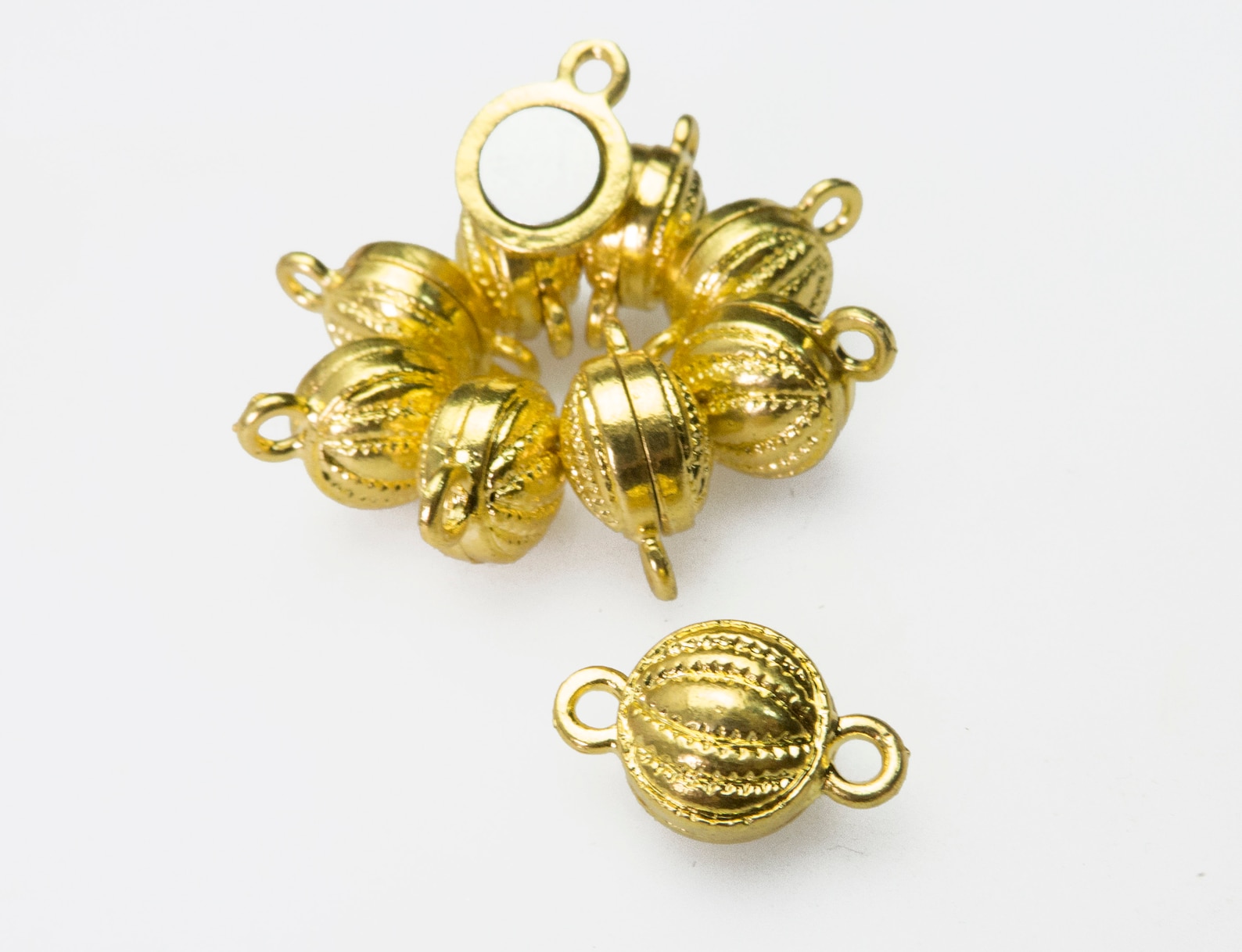 Alloy Magnetic Clasps Gold Tone Coin Shape Clasp Platinum - Etsy