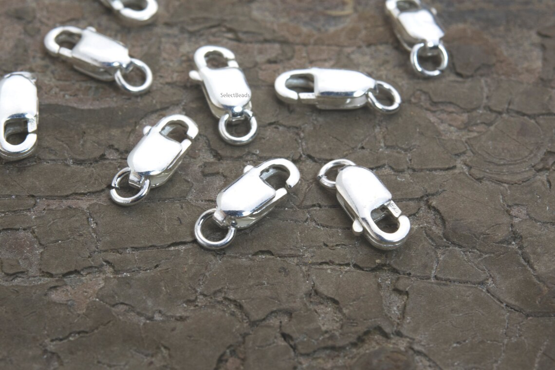 Silver Lobster Claw Clasp Clasp Charms for Bracelets | Etsy