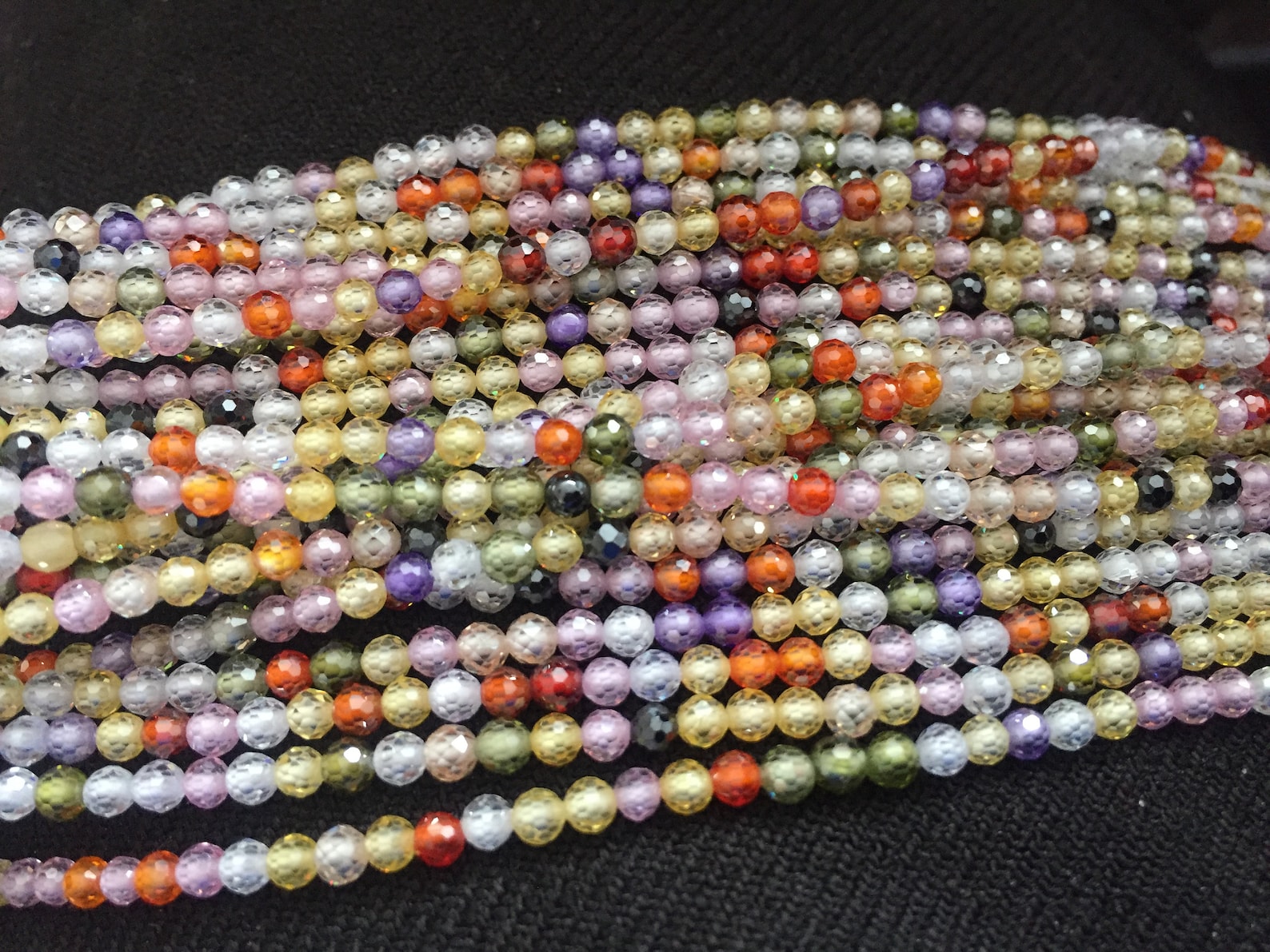 Small CZ Beads Cubic Zirconia Beads Faceted CZ Beads 2mm - Etsy