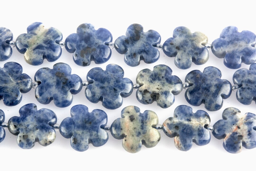 Red Jasper Flower Beads - Red Gemstone Flower Beads for Jewellery ...