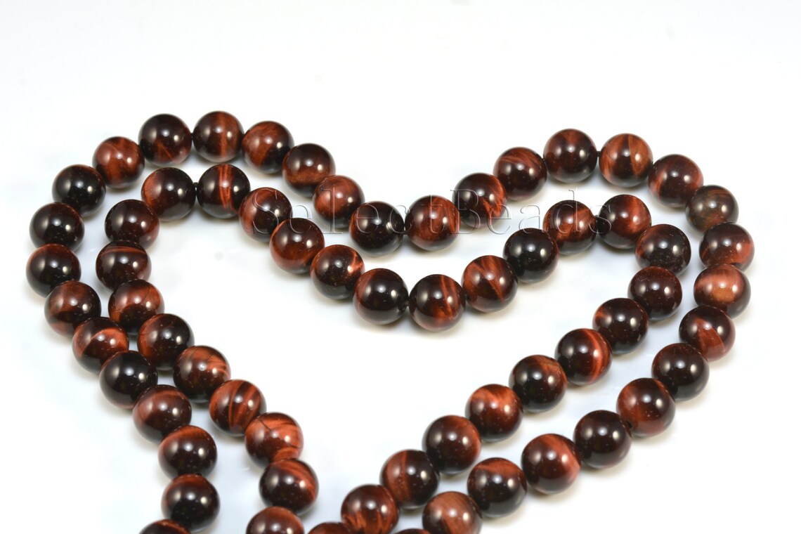 Red Tiger Eye Beads - Natural Tiger Eye Stone - Tiger Eye Stone Beads ...