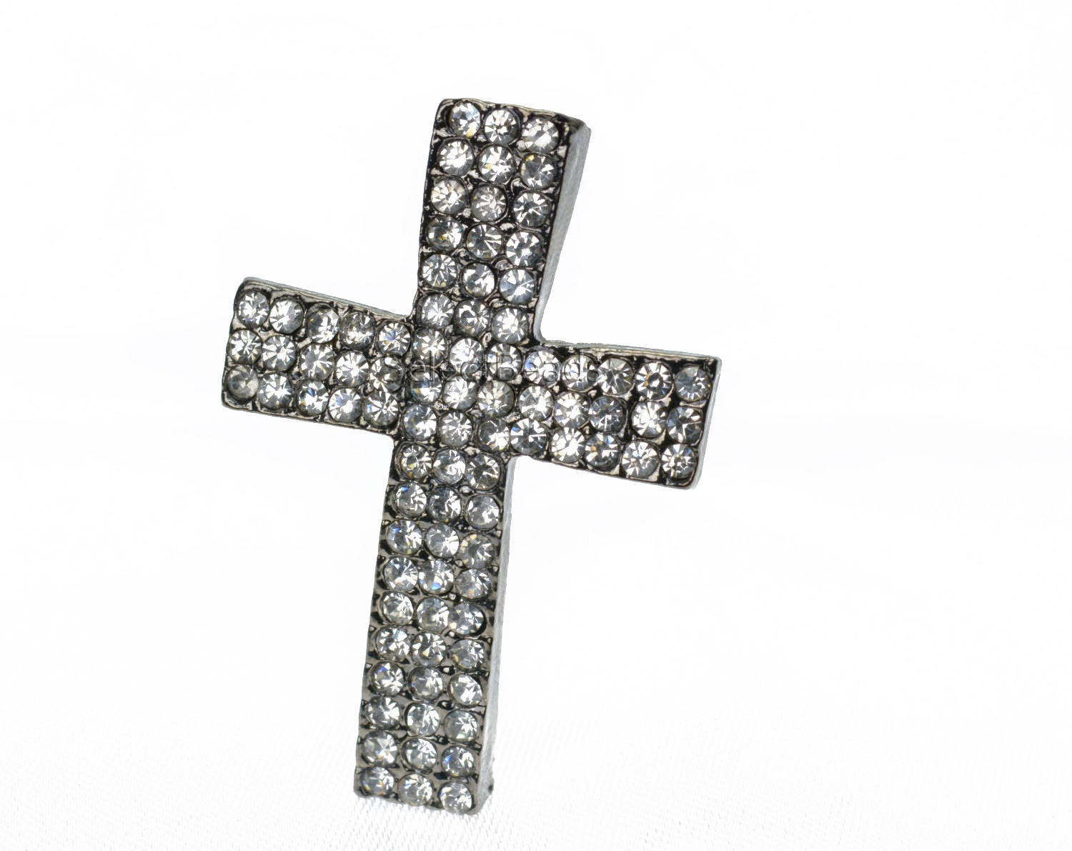 Crystal Metal Cross Pendant Sparkle Rhinestone Cross Beads - Etsy