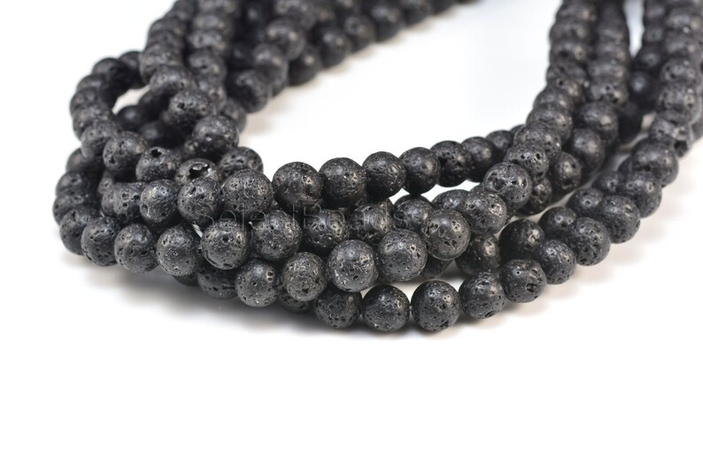 Natural Lava Rock Beads black Volcanic Rock Beads Lava Rock - Etsy