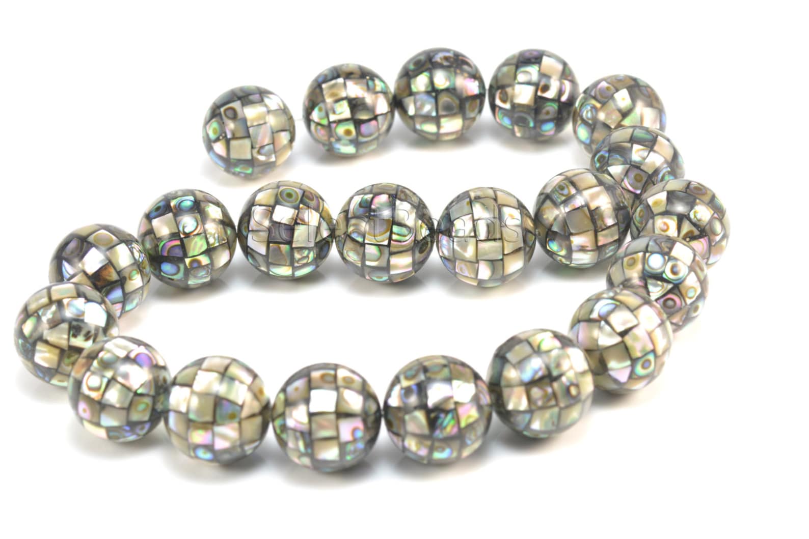 Abalone Shell Beads Paua Shell Ball Beads Abalone Shells - Etsy