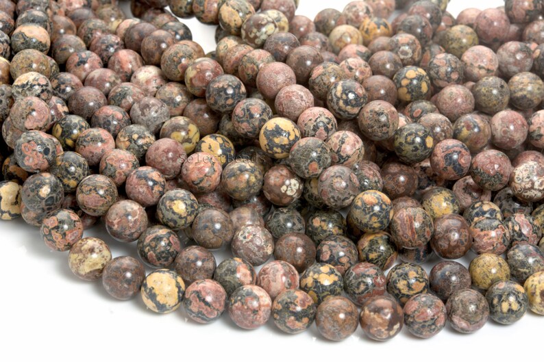 Leopardskin Jasper Beads Natural Stone Beads Wholesale - Etsy