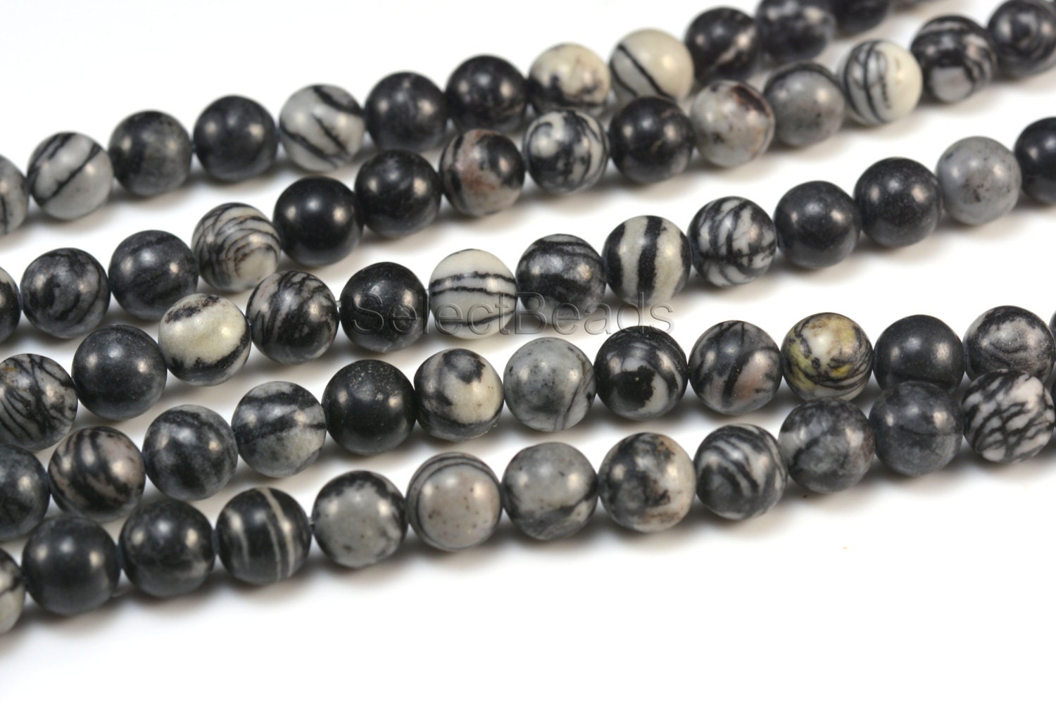 Black Matrix Picasso Jasper Beads Jasper Gemstone Beads - Etsy