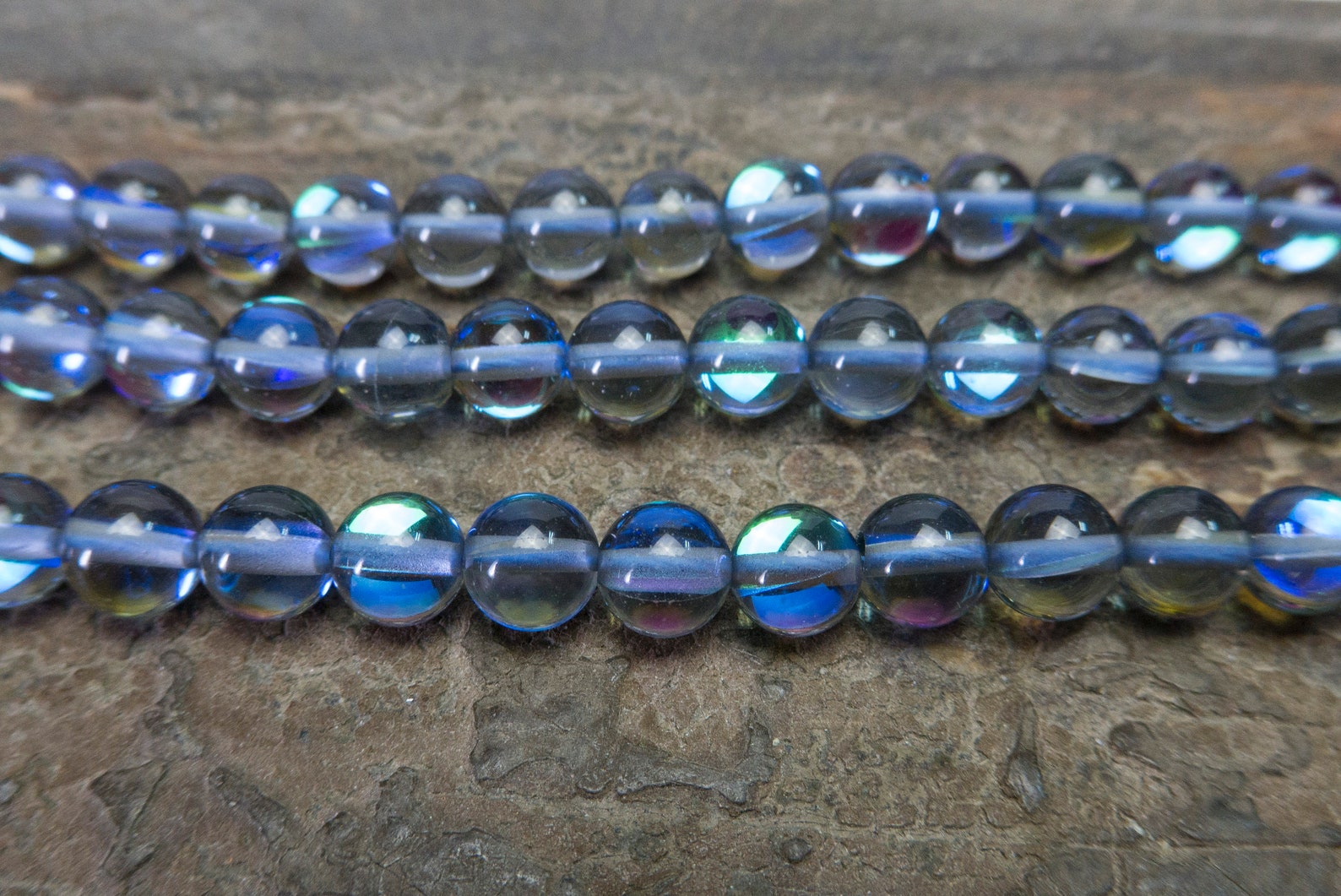 Manmade Rainbow Moonstone Beads Synthetic Crystal Optical - Etsy