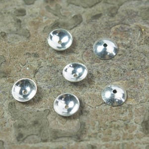 Sterling Silver Bead Caps Beading End Caps Bead Caps for | Etsy