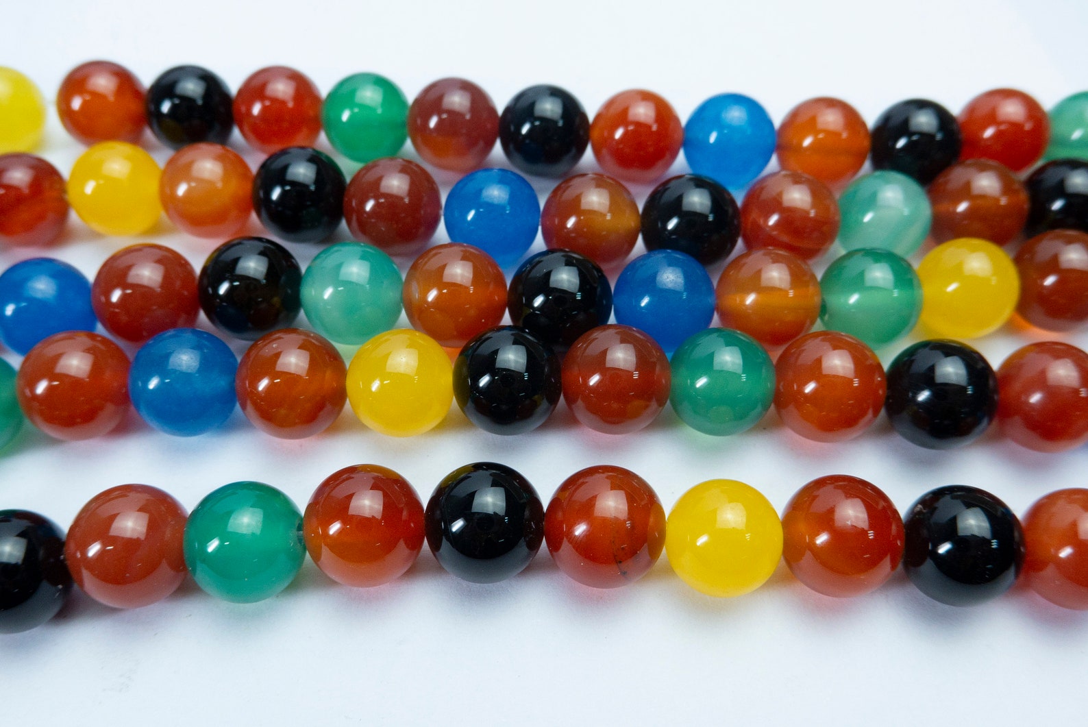 Gemstone Agate Beads Rainbow Agate Gemstones Agate Beads - Etsy
