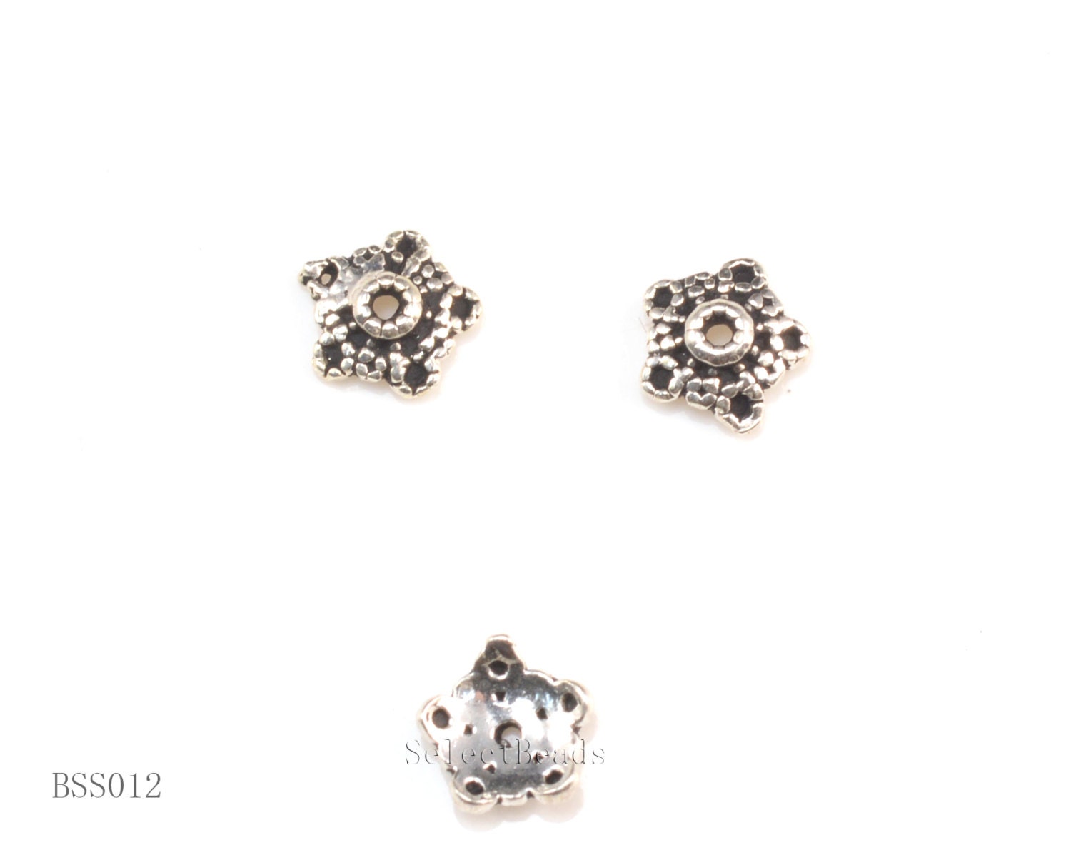 Bead Caps for Jewelry Making Sterling Silver Bead Caps - Etsy