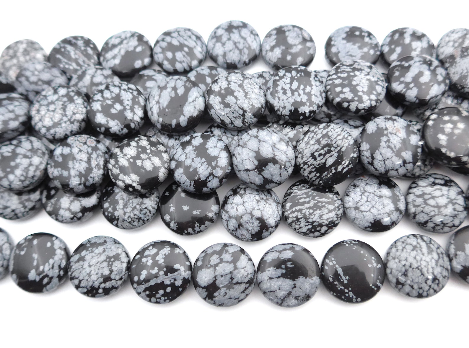 Gemstone Puffy Coin Beads 20mm Natural Stone Coin Beads - Etsy