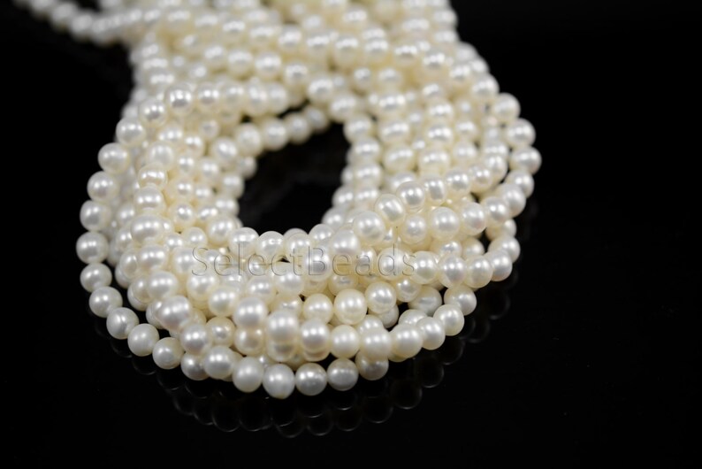 Small Freshwater Pearls White Freshwater Pearls Genuine - Etsy