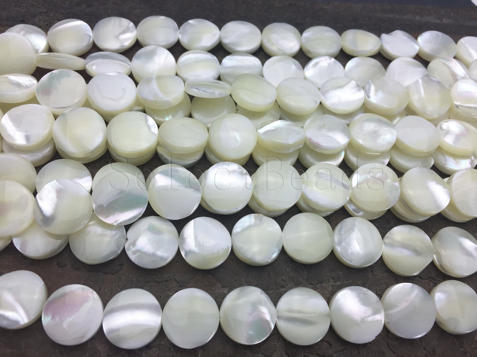 Mother of Pearl Beads - Mother of Pearl Shell - Coin Jewelry Making ...