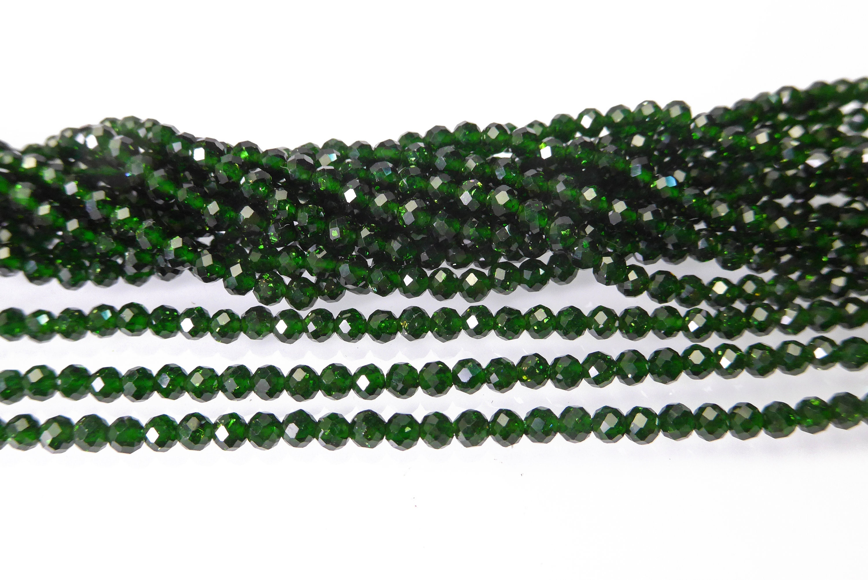 Green Sand Stone Tiny Beads - Dark Green Glimmer Beads - Jewelry Making ...