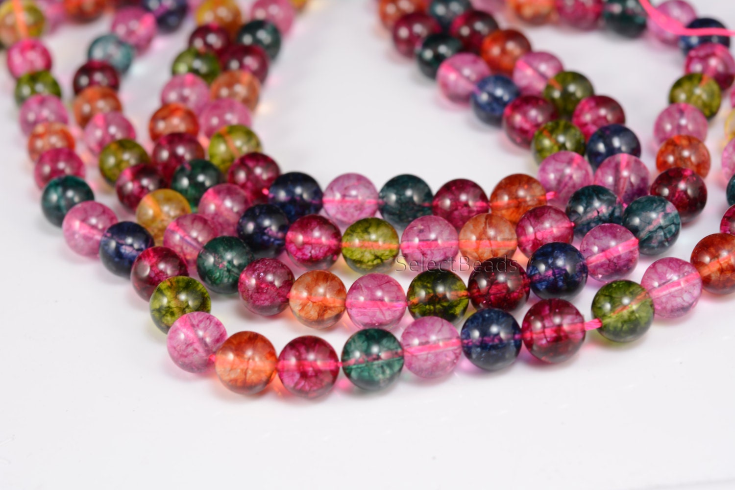 Assorted Crystal Beads - Colored Quartz Crystals - Colorful Clear ...