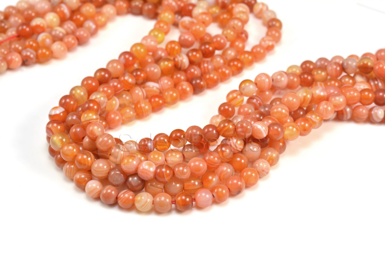 Sardonyx bead red banded agate round bead 4-14mm agate | Etsy