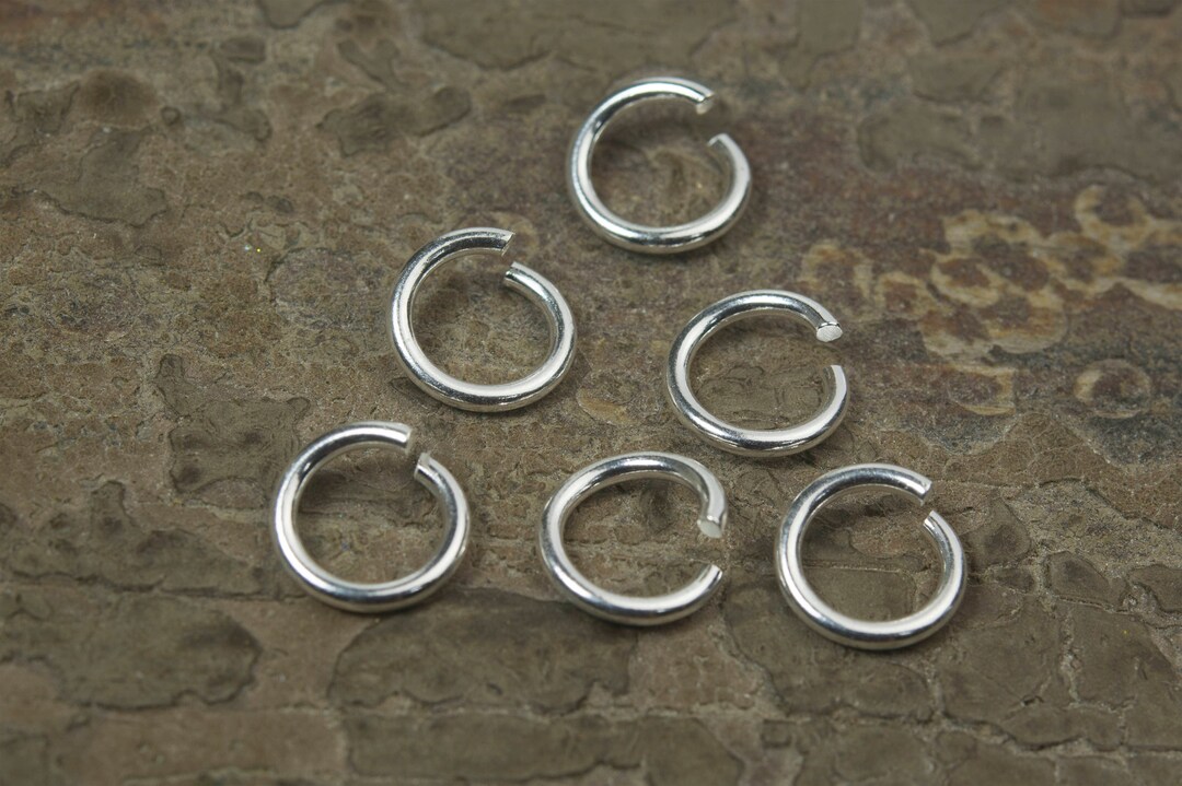 Open Jump Rings - Solid Sterling Silver Jump Ring - Jewelry Making Jump ...