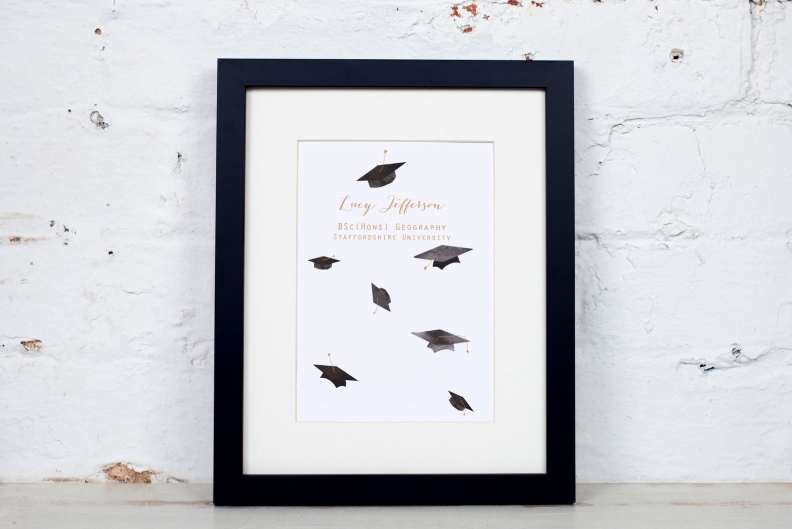 Personalised Graduation Print Graduate University High School - Etsy