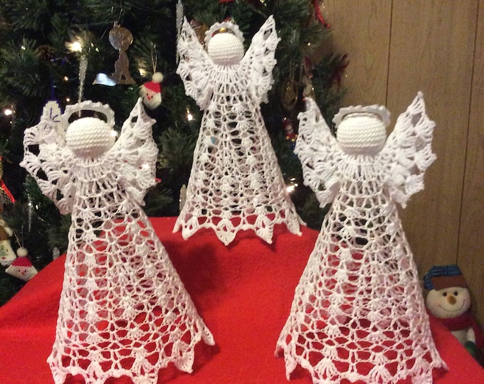 Crochet Angel Tree Topper - Etsy