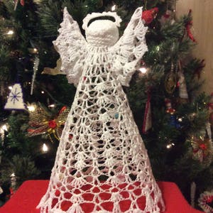 Crochet Angel Tree Topper - Etsy
