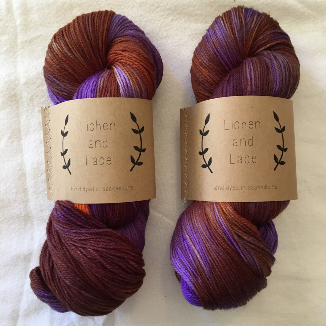 Sweet Potato ~ Lichen and Lace Hand Dyed Yarn - Etsy