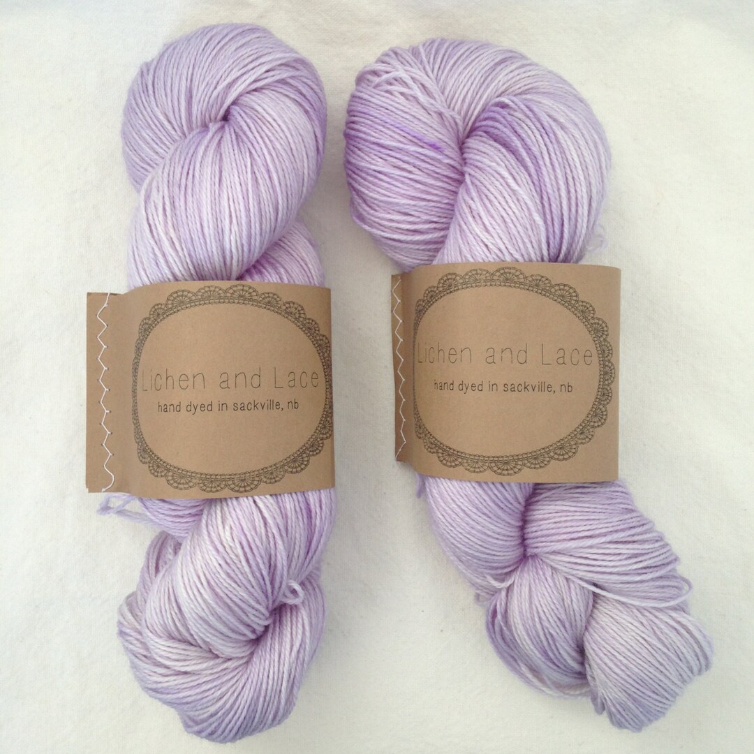Amethyst ~ Lichen and Lace Hand Dyed Yarn - Etsy