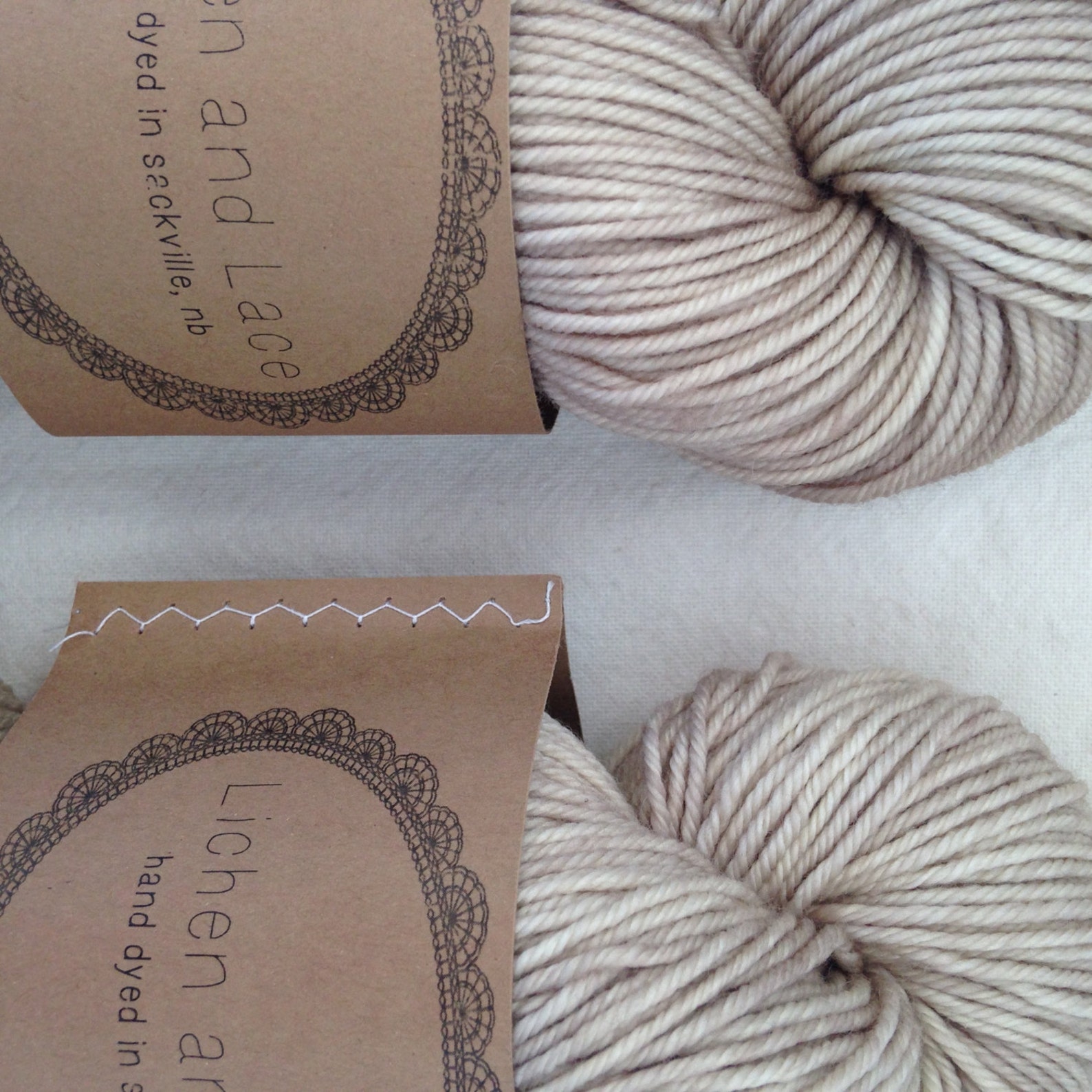 Linen ~ Lichen and Lace Hand Dyed Yarn - Etsy