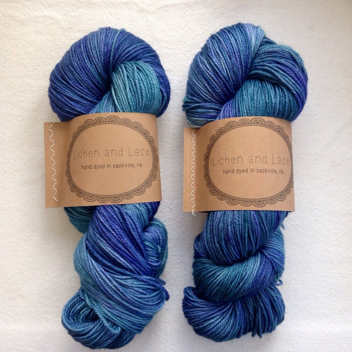 Blue Lagoon ~ Lichen and Lace Hand Dyed Yarn - Etsy
