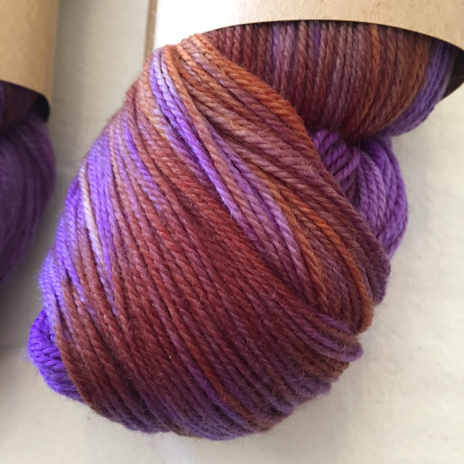 Sweet Potato Lichen and Lace Hand Dyed Yarn | Etsy