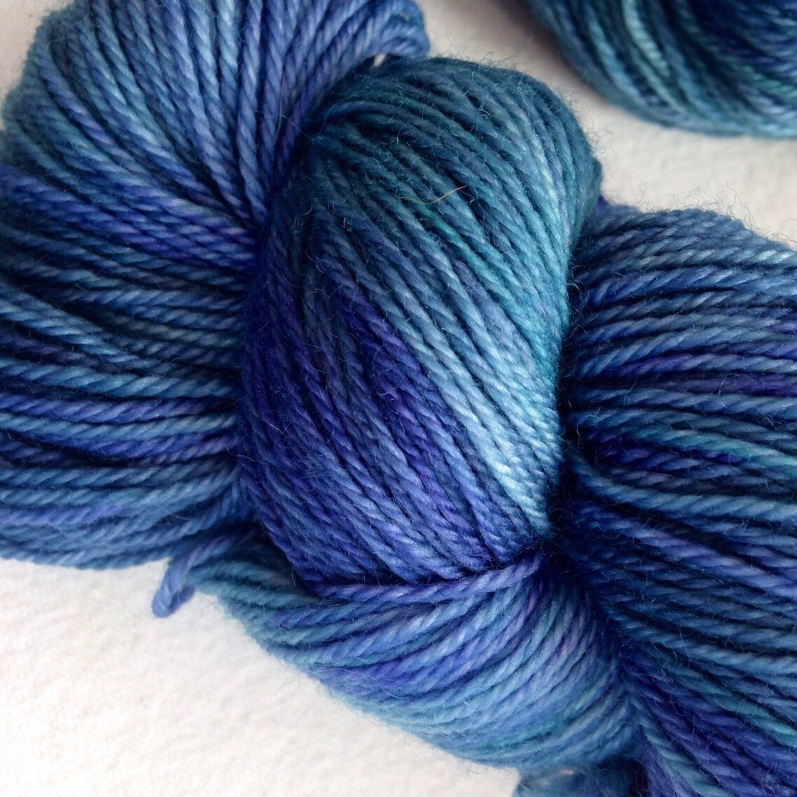 Blue Lagoon ~ Lichen and Lace Hand Dyed Yarn - Etsy