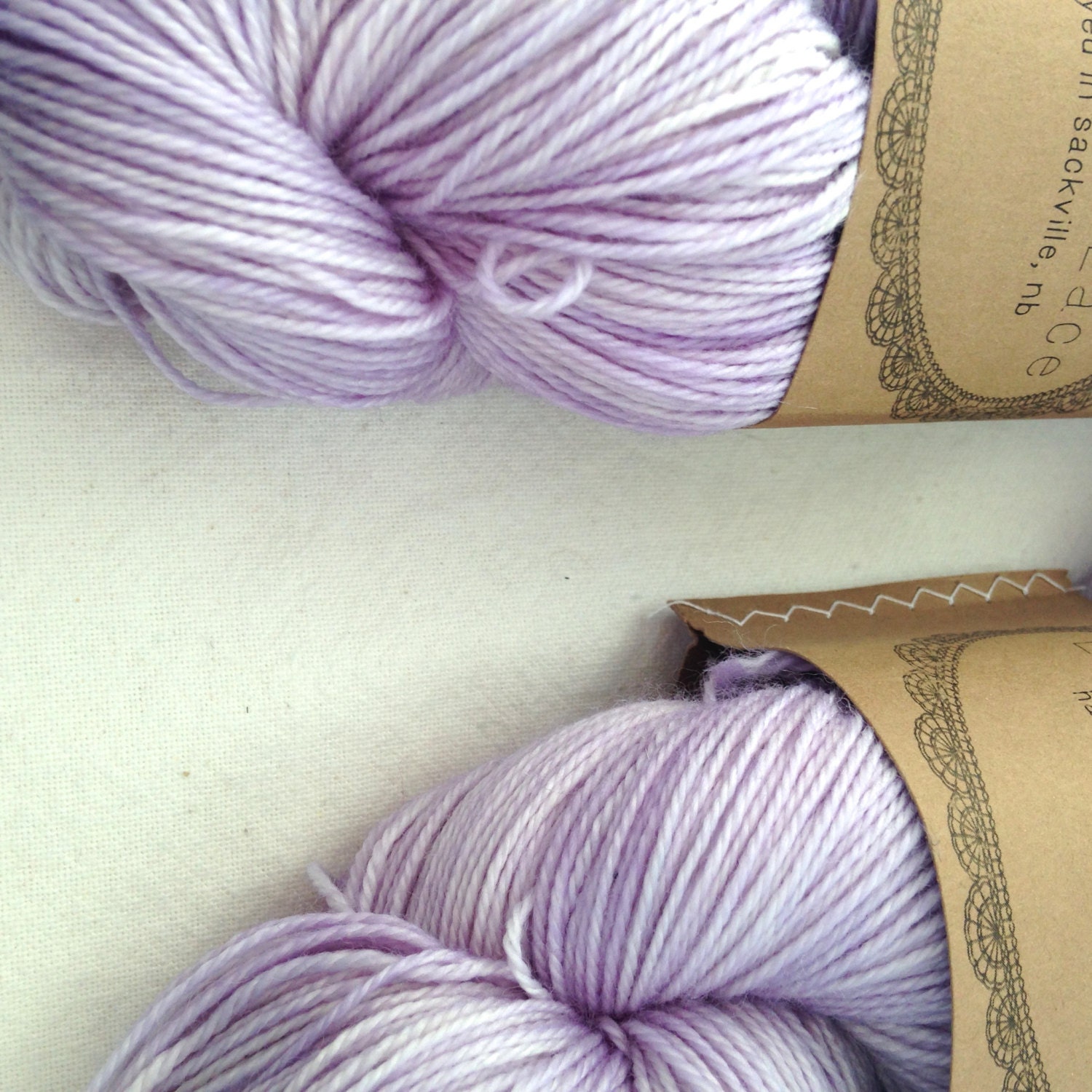 Amethyst Lichen and Lace Hand Dyed Yarn | Etsy