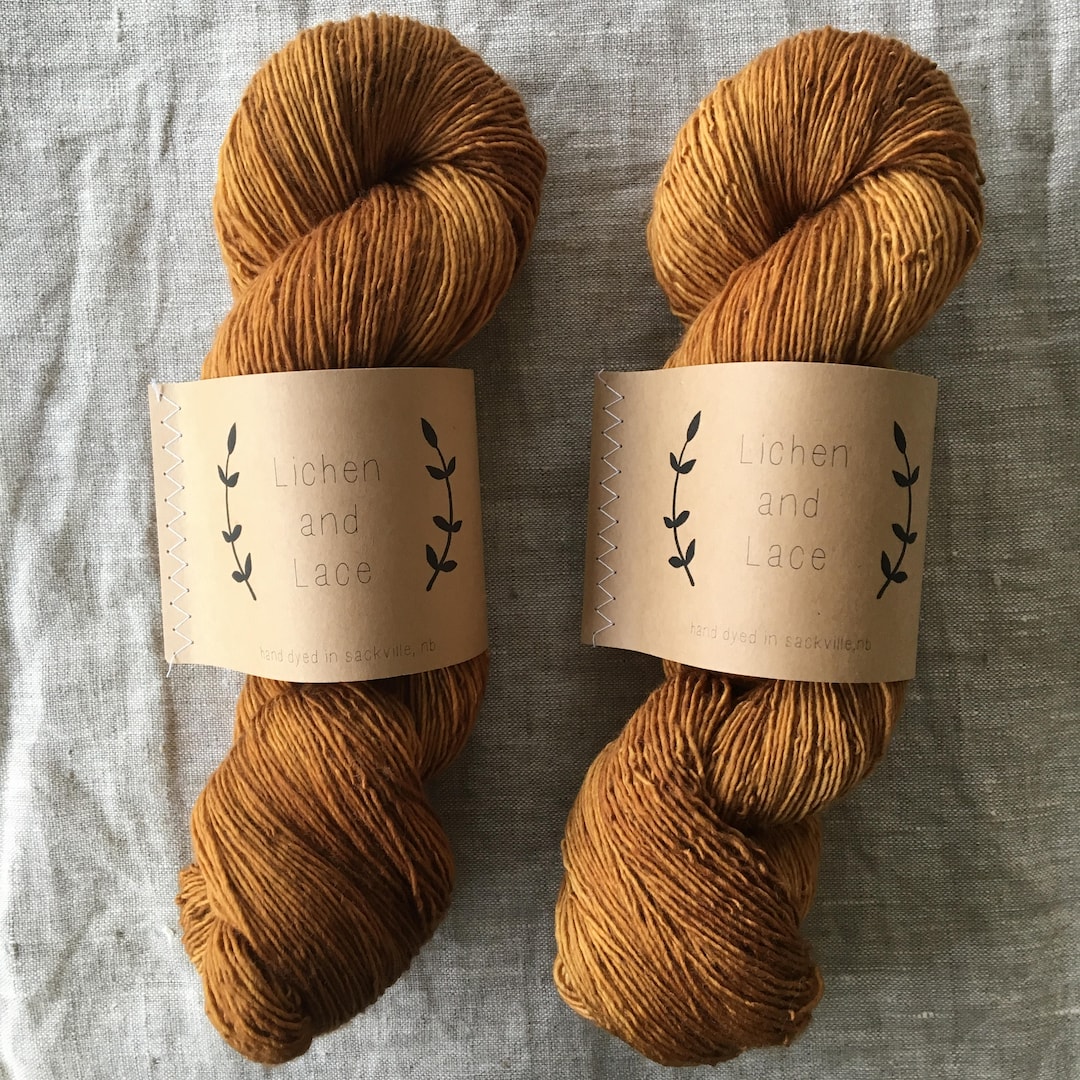 Ginger Snap ~ Lichen and Lace Hand Dyed Yarn - Etsy