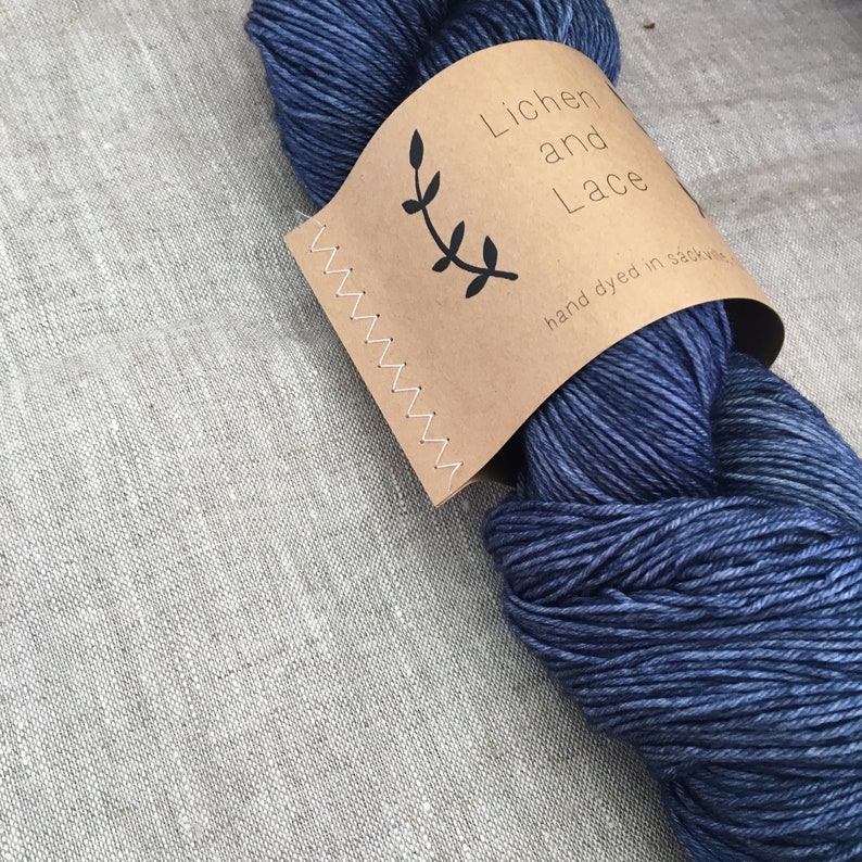 Calm Waters Lichen and Lace Hand Dyed Yarn - Etsy