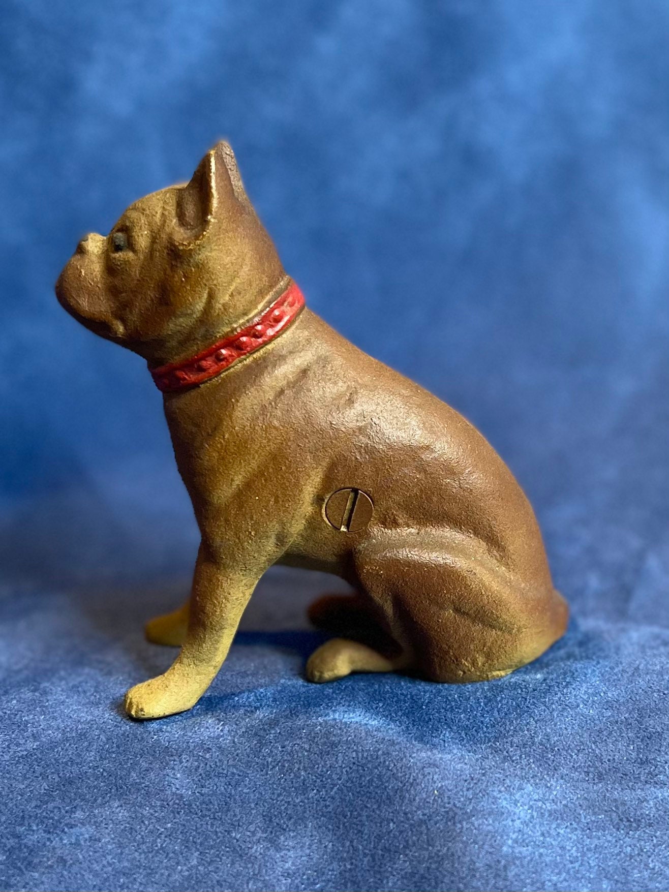 Vintage Cast Iron Boxer Dog Penny Bank • Boxer Piggy Bank - Etsy