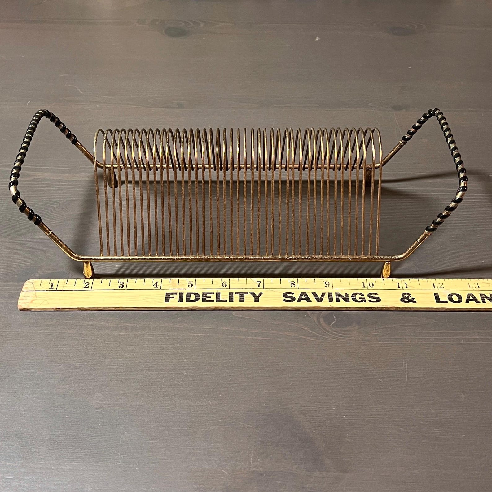 Vintage Metal Wire Record Rack 40 Slot Vinyl Lps 45s 78s Stand Holder ...